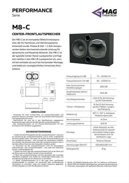 MAG Theatron M8-C | Der geniale Heimkinolautsprecher
