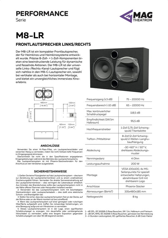 MAG Theatron M8-LR | Der geniale Heimkinolautsprecher